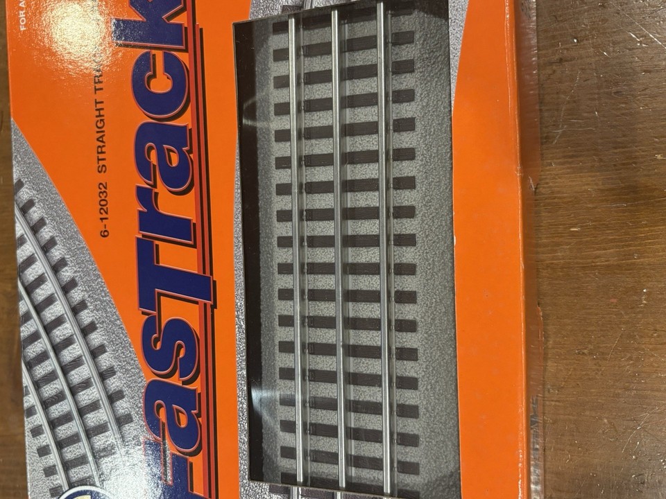 Lot 2 Lionel Fastrack Straight Tracks 6-12032 Gray 4-Pack 10” (8 Total ...