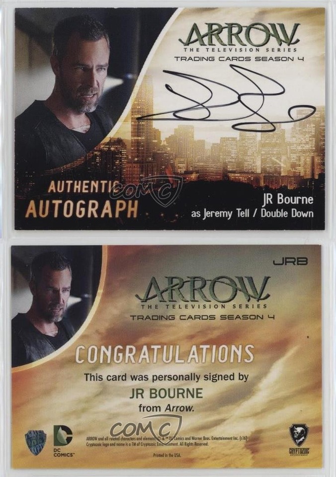 2017 Arrow Season 4 Authentic as / JR Bourne Jeremy Tell Double Down ...