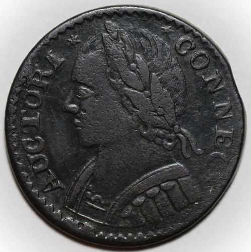 1787 Connecticut Colonial Copper (Miller 13-D), Childish Face | eBay