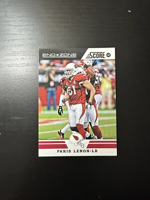 2012 Score Football Paris Lenon #77 End Zone Black /6 Parallel ...