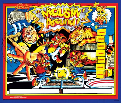 Bally Mousin Around pinball machine translite replacement | eBay