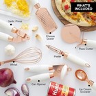 COOK With COLOR 7 Pc Kitchen Gadget Set Copper Coated Stainless Steel ...