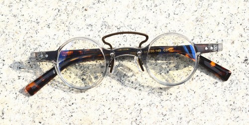 Vintage Hand Made Acetate Retro Small Round Eyeglass Frames Glasses ...