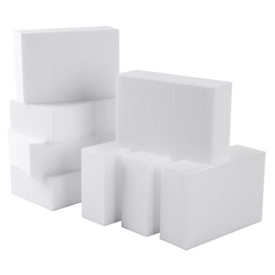 8 Pack Craft Foam Blocks Rectangle Foam Bricks for Arts Crafts, 6x4x2 ...