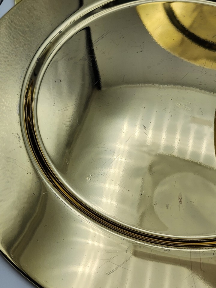 Set Of 5 Gold Metal Chargers 12" | eBay