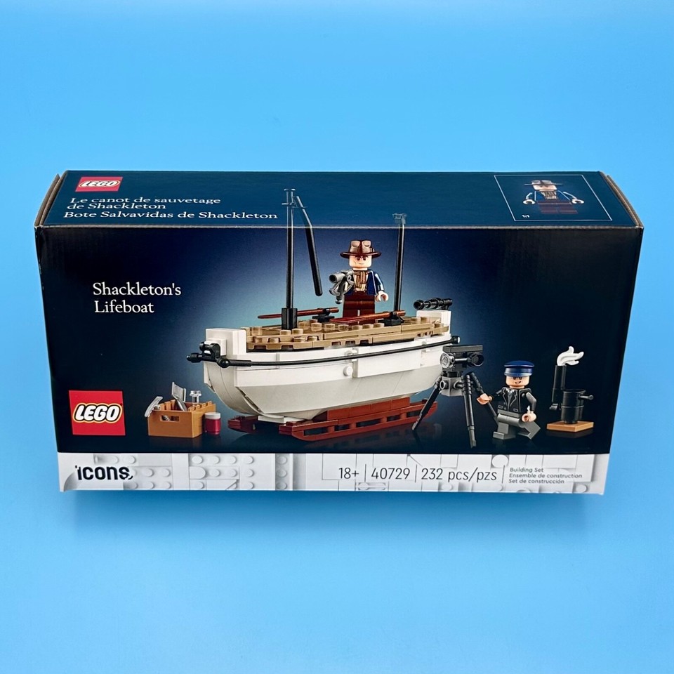 LEGO Icons Shackleton's Lifeboat (40729) 2 Minifigures The Endurance ...
