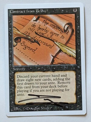 MTG(Magic the Gathering) - Revised - Contract from Below - Unplayed NM ...