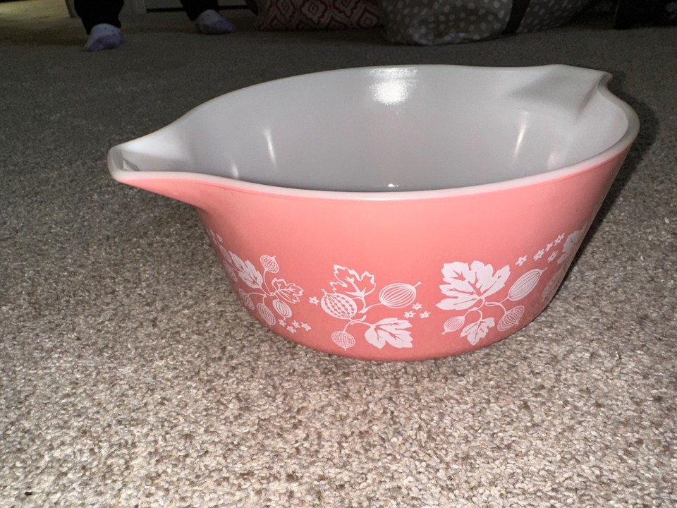 Vintage PYREX Pink Gooseberry Casserole Dish 475-B 2 1/2 Qt | eBay