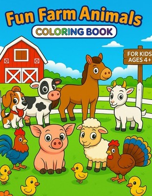 Fun Farm Animals Coloring Book 2 | eBay