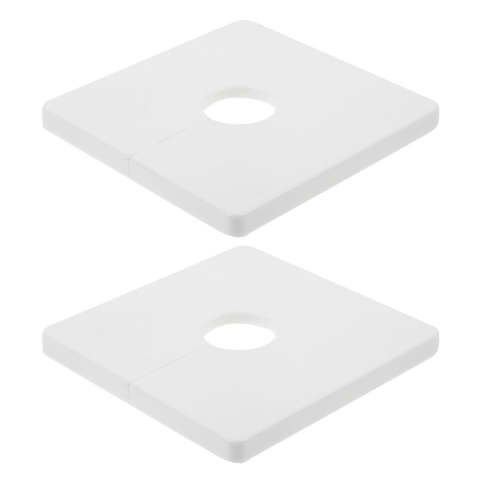 2 Pcs Plumbing Cover Plates Water Pipe Decoration Covers Coverings ...