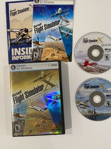 Microsoft Flight Simulator X: Deluxe Edition PC DVD Windows w/Product ...