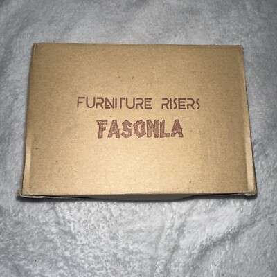 FASONLA Walnut 8 PC Bed Furniture Risers New Connectors Anti-Slip | eBay