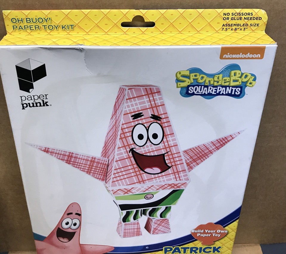 SpongeBob Squarepants "Patrick" Build your Own Paper Toy 160 Pieces | eBay
