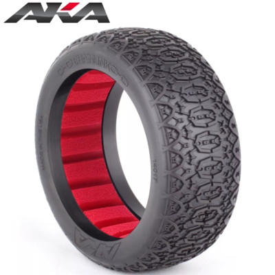 AKA Racing 1/8 Buggy Chainlink Clay Tire w/ Red Insert (2) AKA14017CR ...
