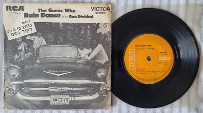 THE GUESS WHO - RAIN DANCE ONE b/w DIVIDED RARE ISRAELI PRESS ISRAEL ...
