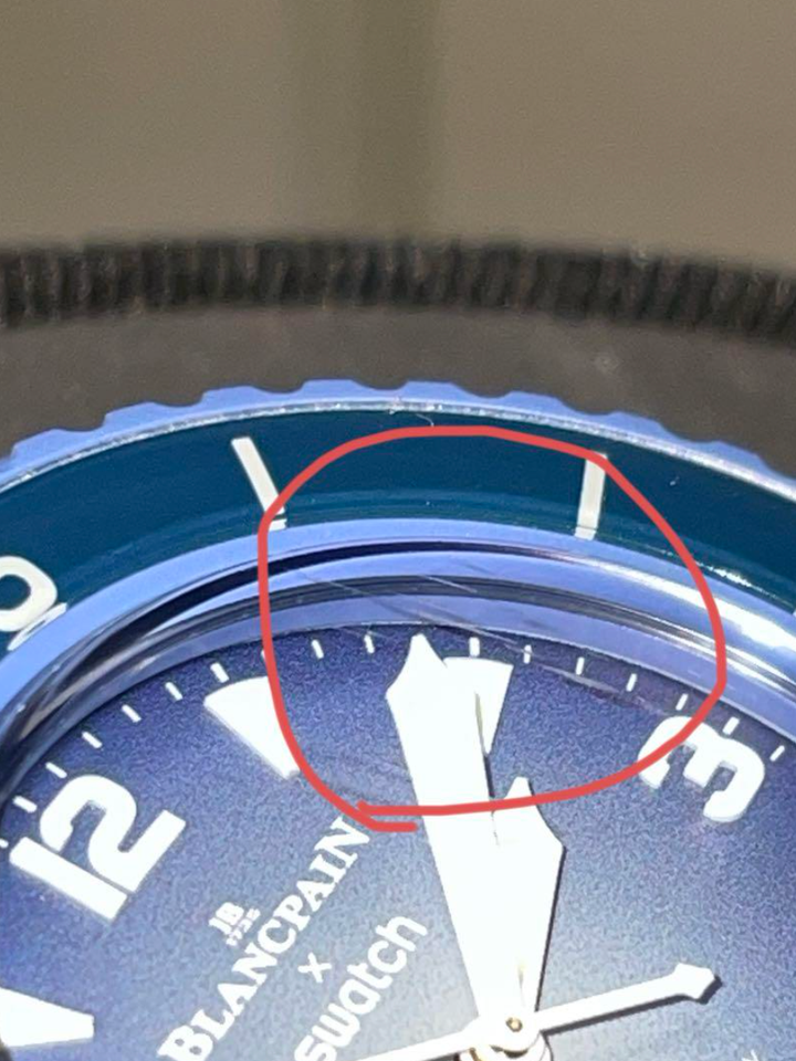 Blancpain x Swatch Scuba Fifty Fathoms Atlantic Ocean Blue Watch Used ...