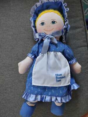 BLUE BONNET SUE plush doll 12" VINTAGE advertising 1986 Dakin Nabisco ...