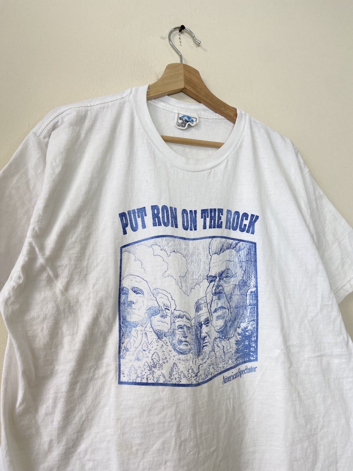 Vintage Ronald Regan President Art Mount Rushmore 90… - Gem