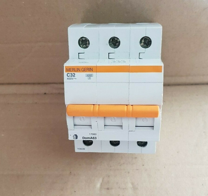 Merlin Gerin Schneider C32 3 Phase MCB DomA63 Y0639 | eBay