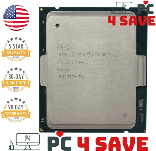Intel Xeon E7-8857 V2 CPU 3.0 GHz 30MB 12-Core LGA 2011 Server SR1GT ...