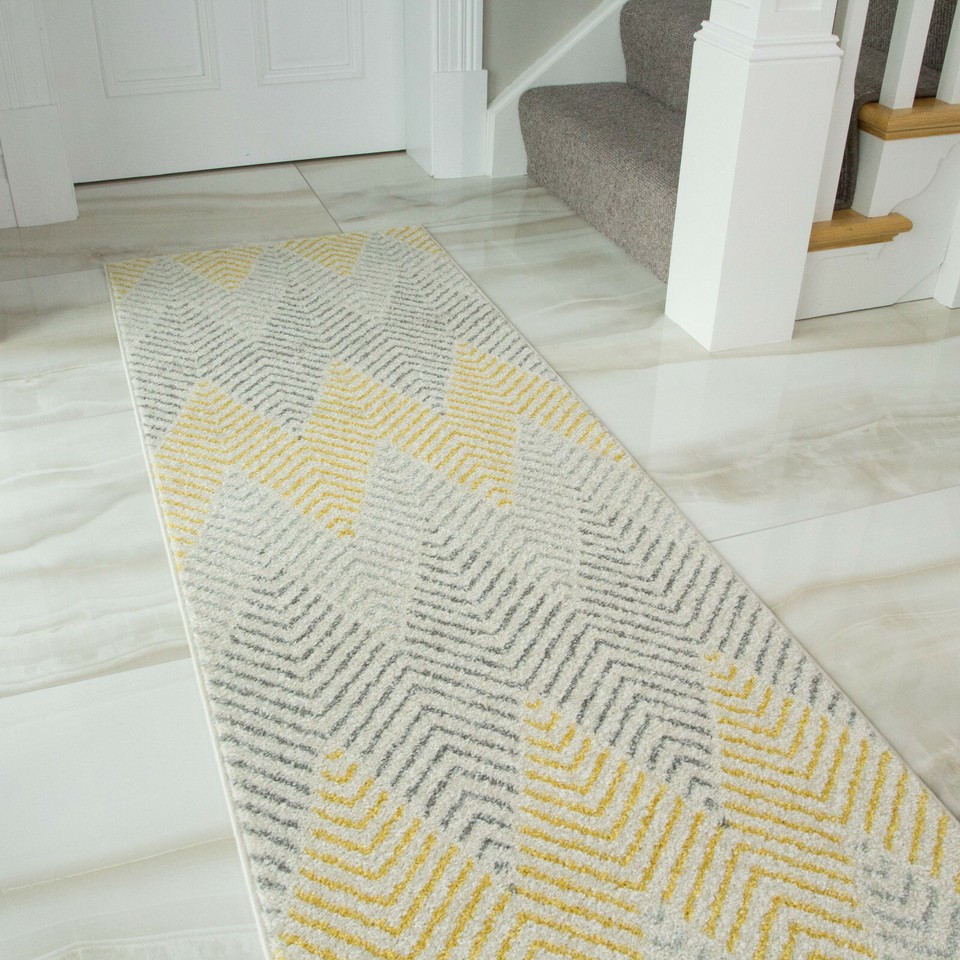 Grey Runner Rugs Hallway Kitchen Long Carpet Runner Mats Best Selling ...