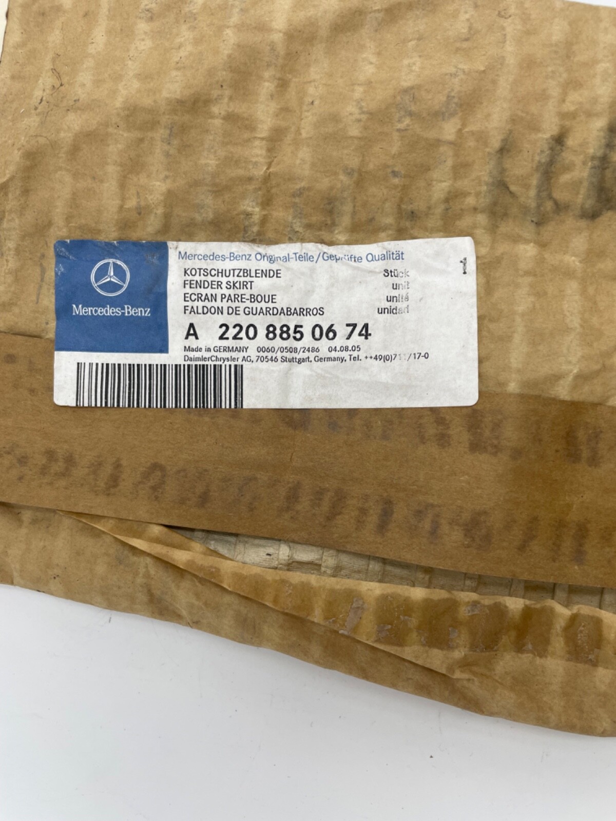 MERCEDES W220 Front Right Upper Bumper Moulding Genuine 1 Year for sale ...