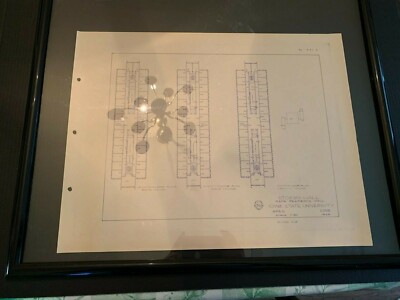 1968 ISU Iowa State University Storms Hall Architecture Blueprint C | eBay