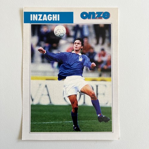 CARD INZAGHI FILIPPO RARE ITALIE 1997 ONZE MONDIAL COLLECTION FOOTBALL ...