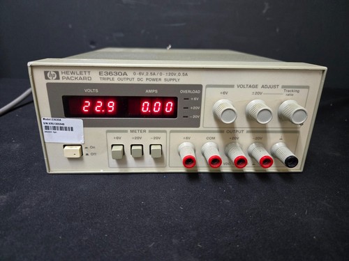 HP E3630A : 0-6V, 2.5A / 0-±20V, 0.5A Triple Output DC Power Supply (5948) | eBay