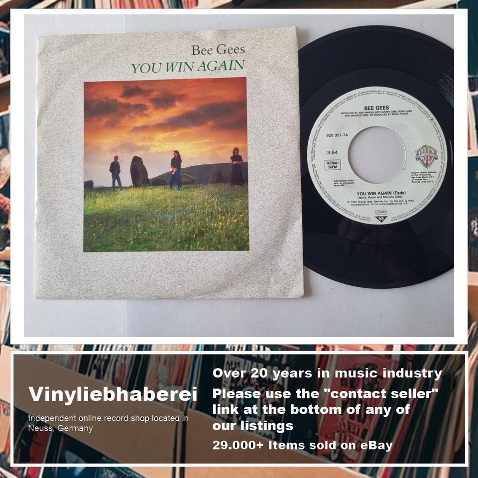 Bee Gees - You win again (Fade) 7'' Vinyl Germany | eBay
