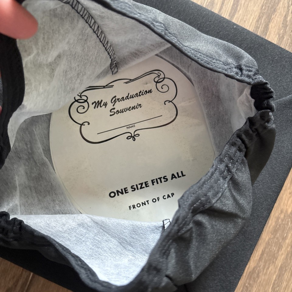 Black Graduation Cap High School College One Size No Tassel | eBay UK