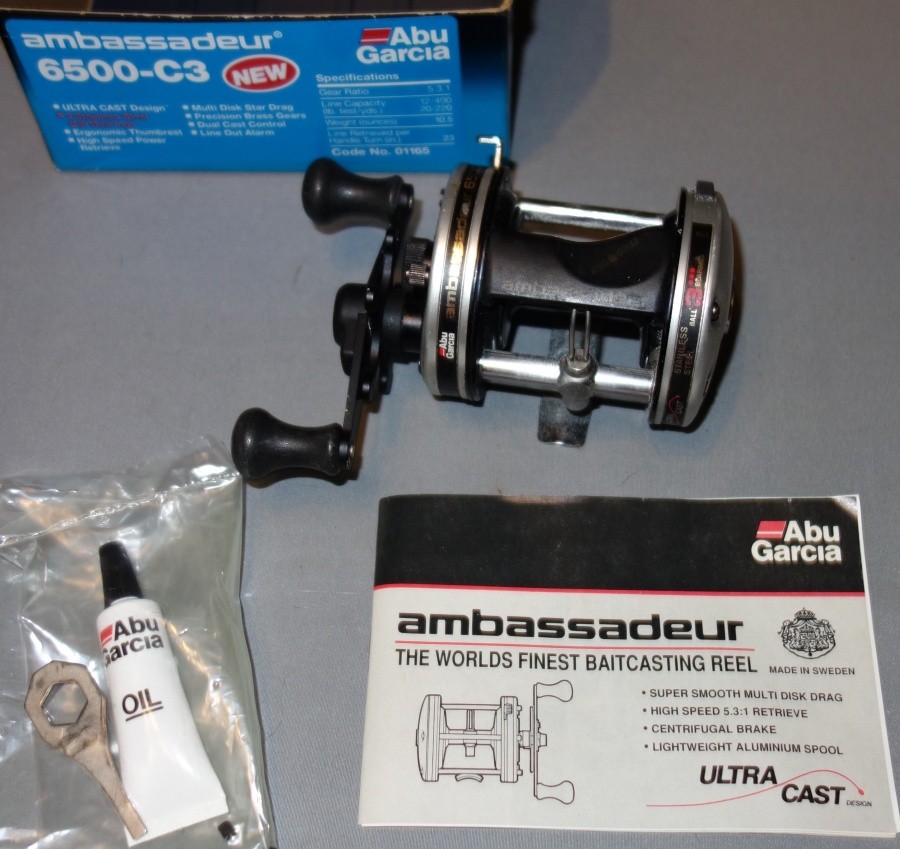 ABU AMBASSADEUR 6500-C3 BAIT CAST REEL IN BOX | eBay