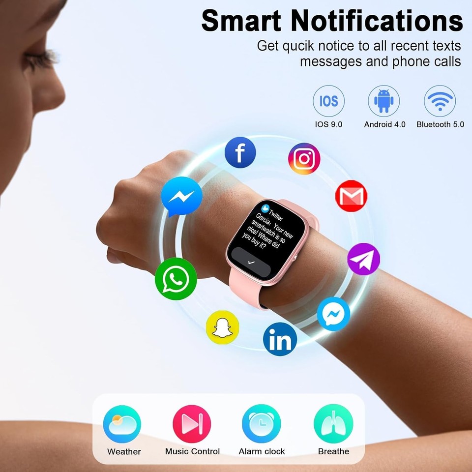 Smart Watch for Women(Answer/Make Calls), 1.91"HD Touch Screen 2025 ...