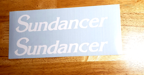 SUNDANCER Decals Stickers 9" Gloss WHITE FAST USA | eBay