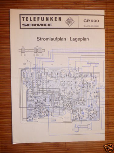Scheme for Telefunken Cr 900 Radio Recorder, Original | eBay