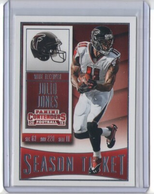 JULIO JONES 2015 Panini Contenders Season Ticket Base Card #40 FALCONS ...