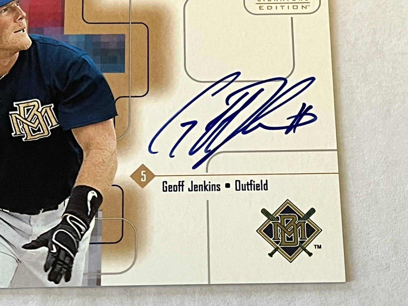 Geoff Jenkins 1999 Upper Deck SP Authentic Signature Edition Auto Card ...