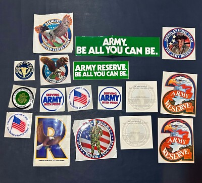 LOT Vintage US Army Reserve Reserves Stickers Bumper Decal Military | eBay