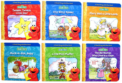 SESAME STREET ~READ ALONG WITH ELMO LITTLE NURSERY RHYME BOOKS~ | eBay