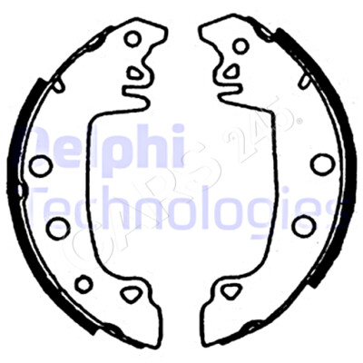 DELPHI Brake Shoe Set For CITROEN C15 Estate 84-05 4241.17 | eBay