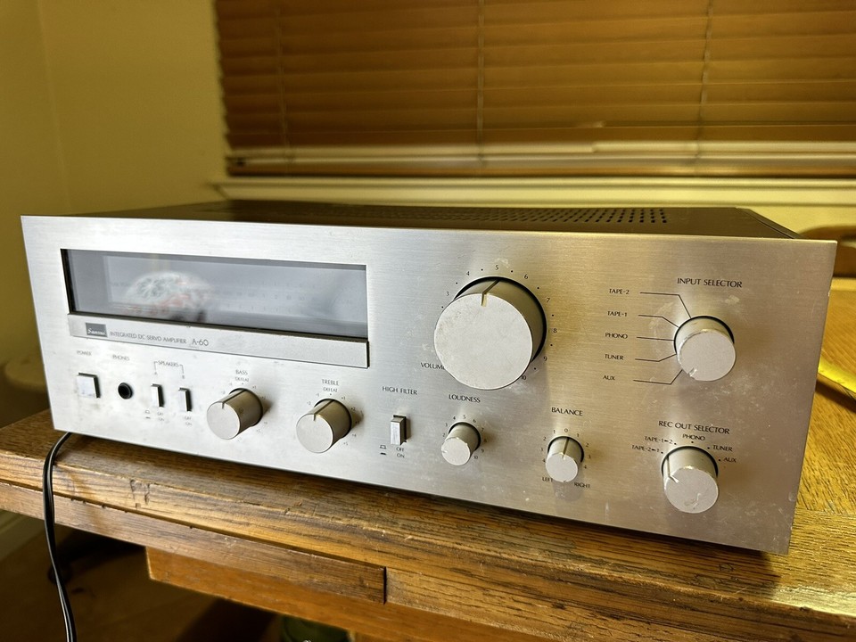 Vintage Sansui A-60 Stereo Amplifier Integrated Made Japan Powers Up ...