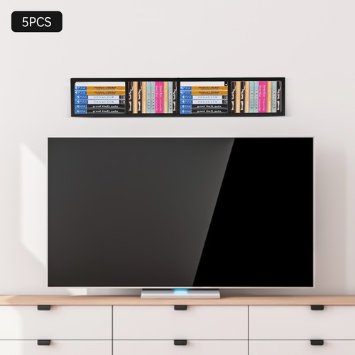 5PCs 34 In Video Game Rack Media Storage Shelves for Wall, CD DVD ...