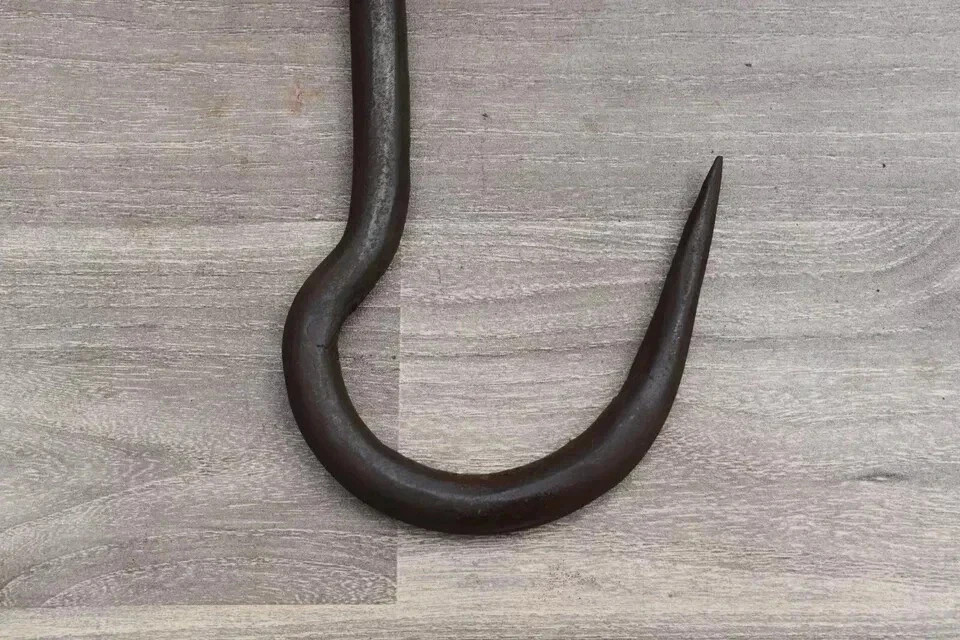 Vintage Hook Hand forged Heavy Iron Meat Hanging Hook Farm Tools | eBay