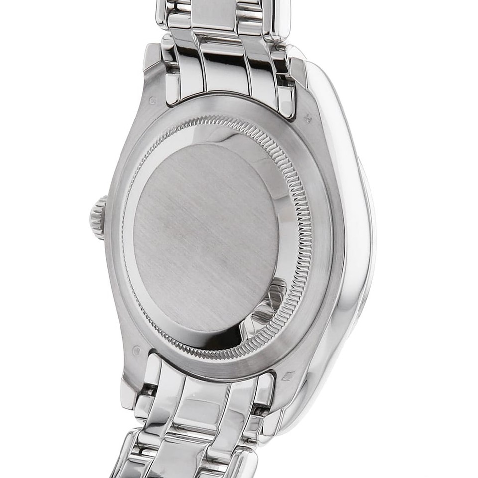 ROLEX Day Date Pearlmaster Bezel Diamond 10P Diamond 18946A Ice Blue K ...