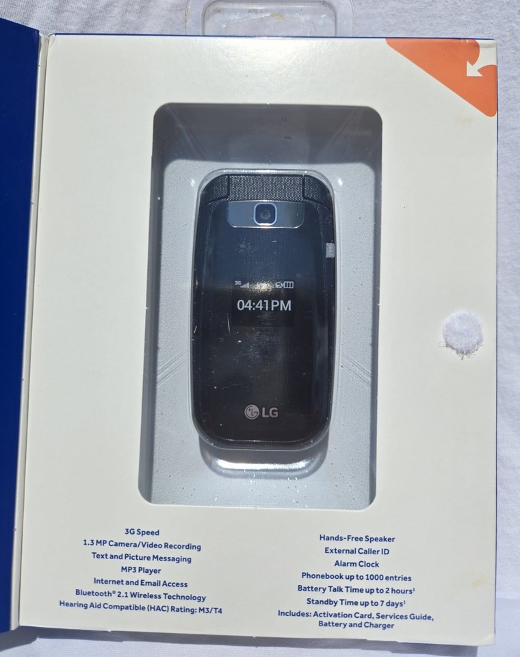 New Sealed TracFone LG 442BG Flip Phone - No Contact - Double Minutes ...