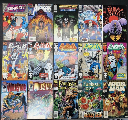 Lot Of 47 Vintage 80s 90s Comics Marvel Thor Daredevil Punisher GI Joe ...