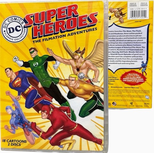 DC Comics Super Heroes The Filmation Adventures (DVD, 2-Disc, 18 ...