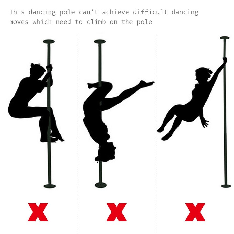 Dance Pole Full Kit Portable Stripper Exercise Fitness Club Party ...