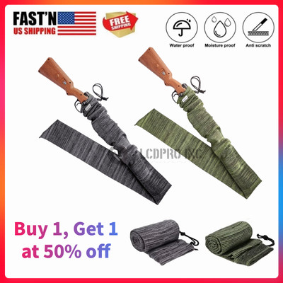 50" Silicone Treated Gun Sleeve Shotgun/Rifle Sock Shooting Cover Green ...