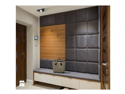 SQUARE PADDED PATTERN TUFTED WALL PANELS UPHOLSTERED WALL TILES PLUSH ...